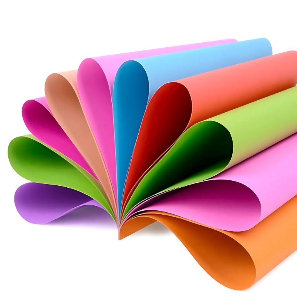 20 Folhas Papel Color Set Cartolina Colorida para Origami Artesanato ...