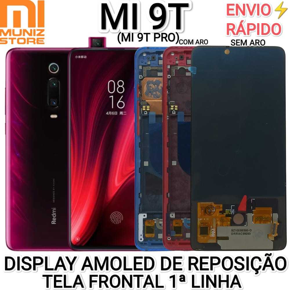 Display Mi 9T/Mi 9T Pro Amoled Premium Com Moldura Primeira Linha ...