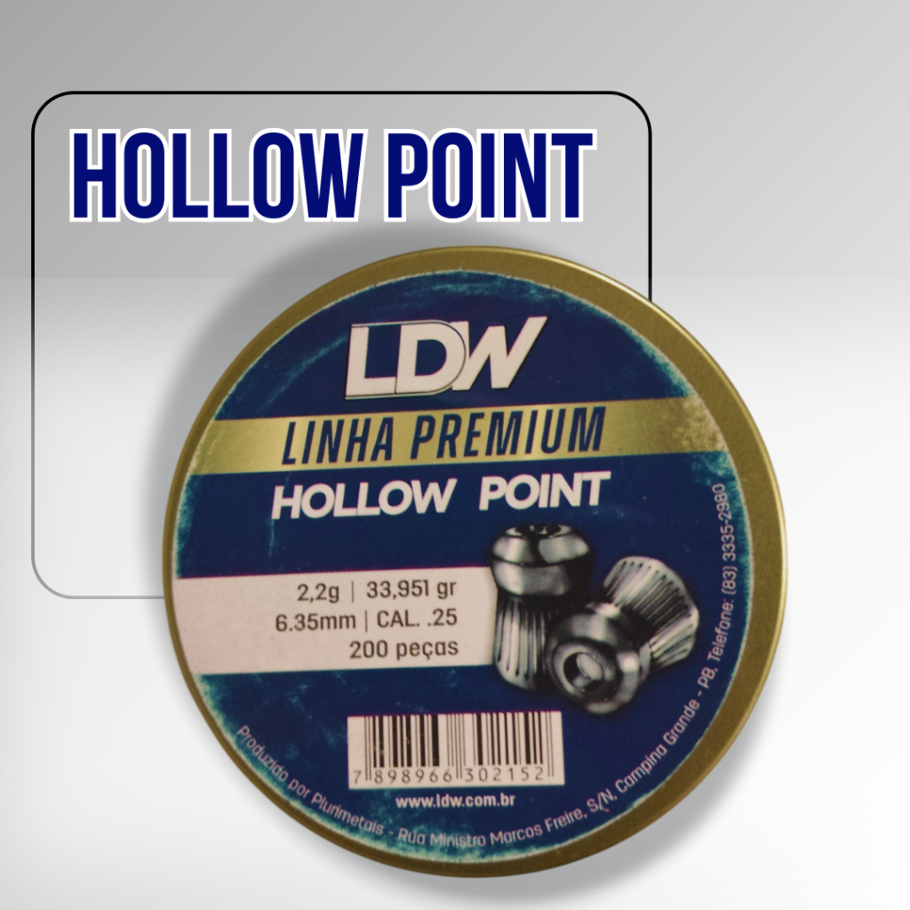 01 Lata Modelo Hollow tamanho 6,35 LDW | Shopee Brasil