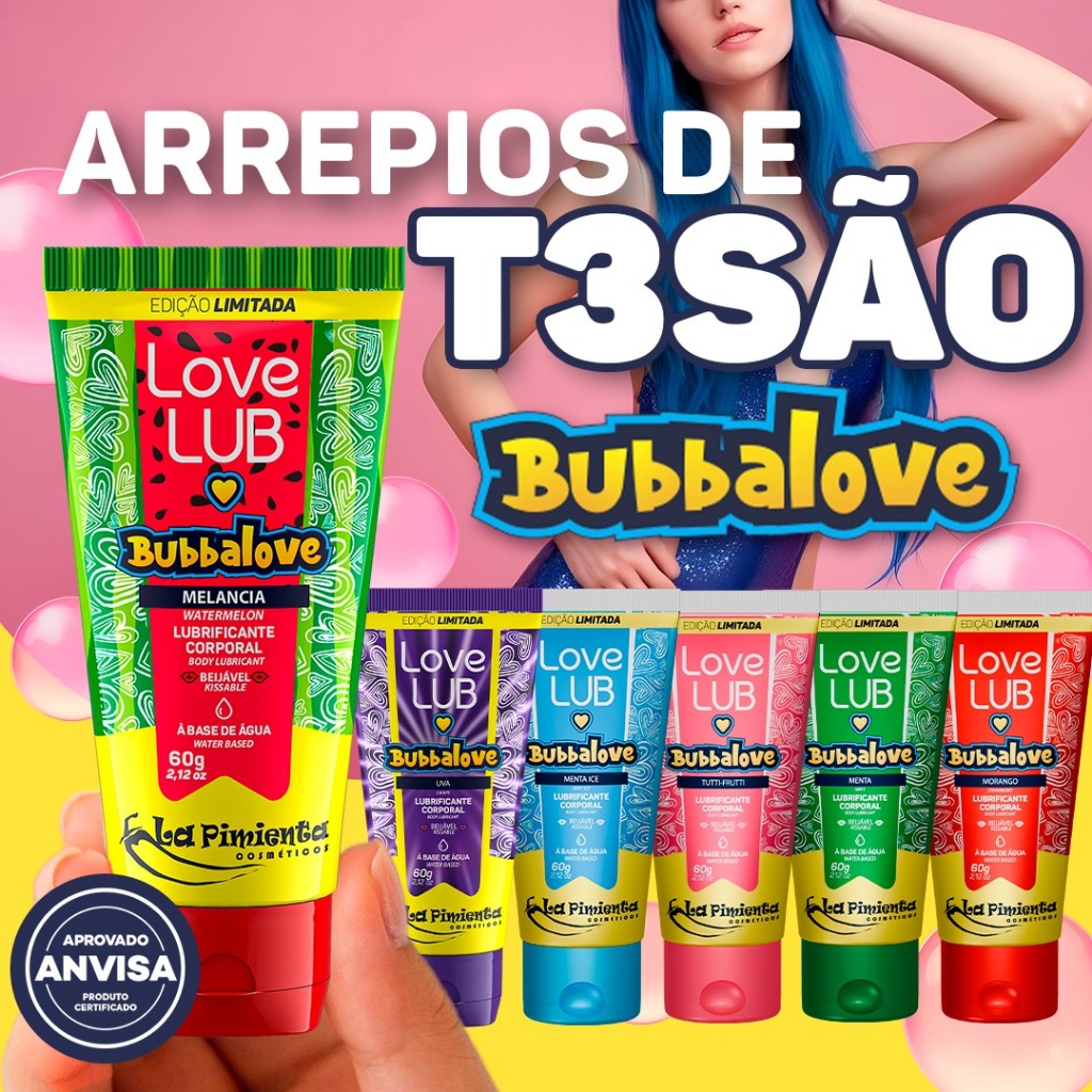 LUBRIFICANTE ÍNTIMO PARA S3XO COM SABOR DE BUBBA MELANCIA MORANGO UVA ...