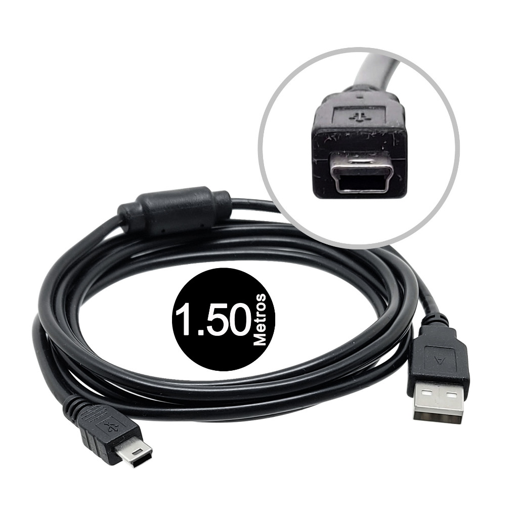 Cabo Mini usb / Usb para Câmera Nikon V3 Mini Usb D200 D300 D300s D3000 ...
