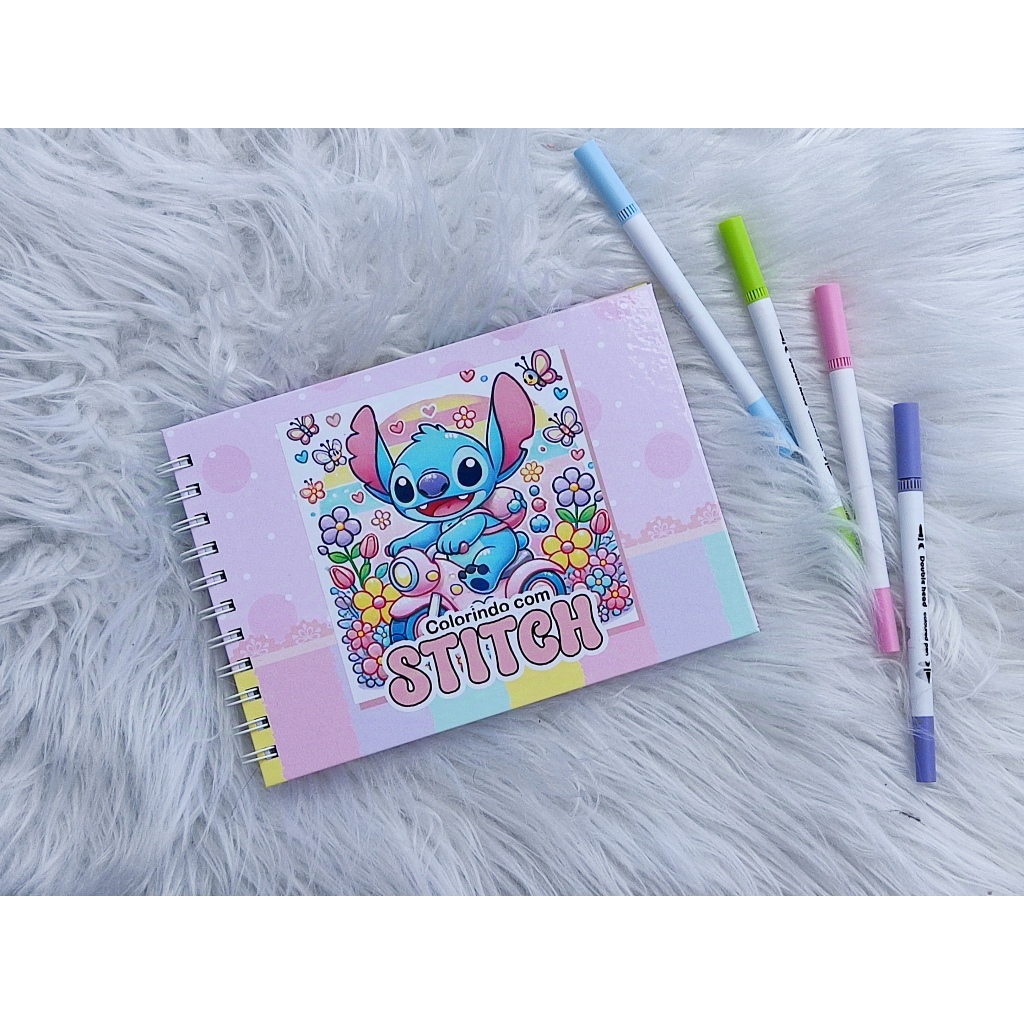 Livro de colorir STICH Estilo Bobbie Goods A5 CAPA DURA | Shopee Brasil