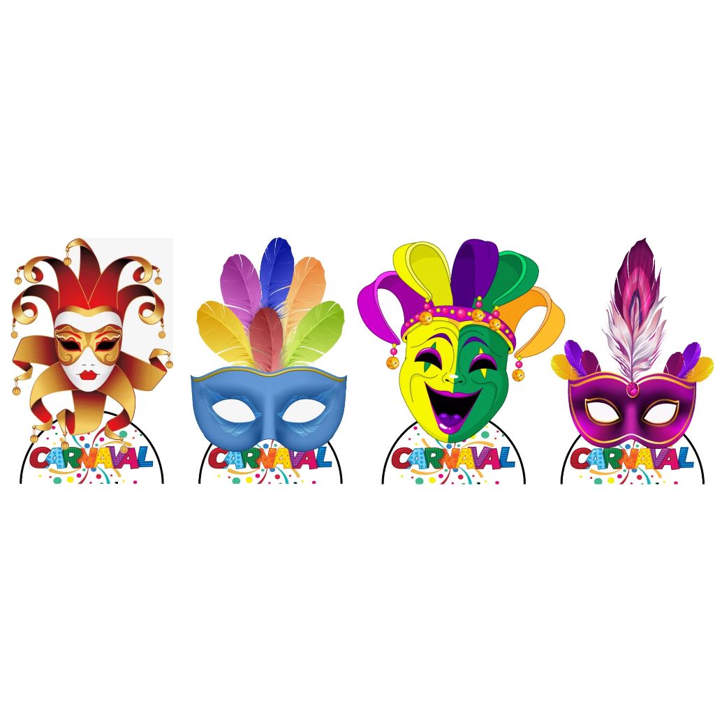Displays de Mesa Festa - Carnaval 4 pças | Shopee Brasil