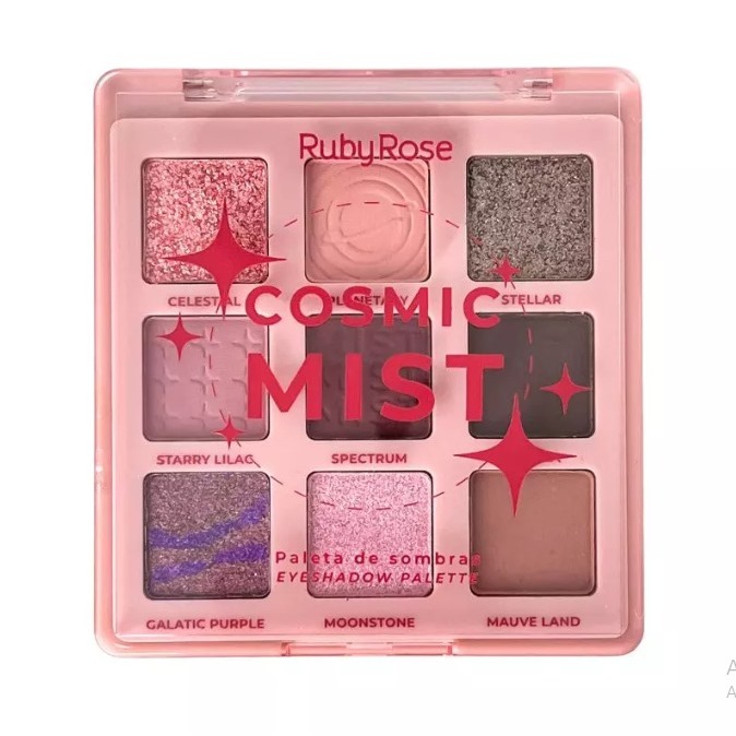 Paleta de Sombras Ruby Rose Cosmic Mist | Shopee Brasil
