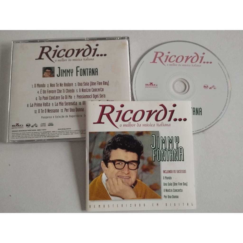 Cd - Jimmy Fontana - Ricordi | Shopee Brasil