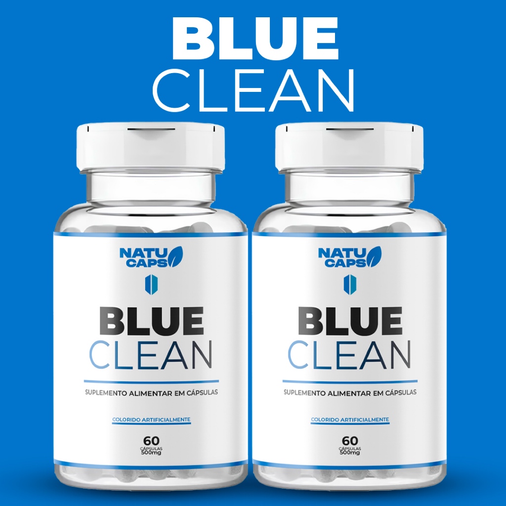 2 Un Blue Clean Original - 120 Cápsulas - Envio Imediato - Poucas ...