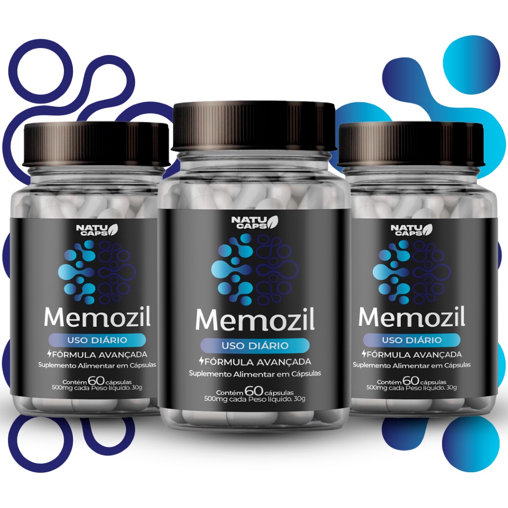 Leve 3 Un Memozil - Fórmula Avançada - 180 Cápsulas - Envio Imediato ...