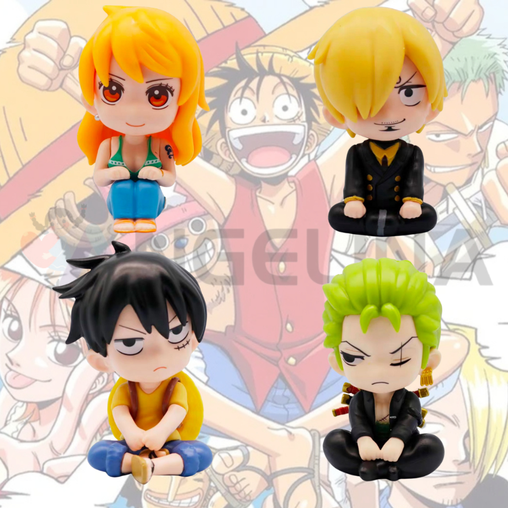 Figuras de Ação One Piece Bonecos de Ação Decoração Anime Miniatura ...