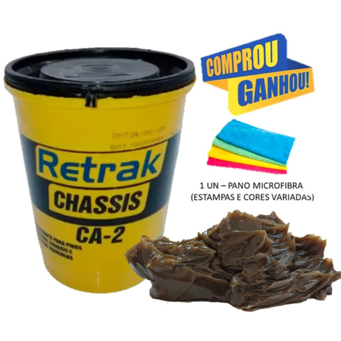 Graxa Castanha Para Chassis E Pinos 1 Kg Uso Geral Cálcio Ngli Ca-2 Karter | Shopee Brasil