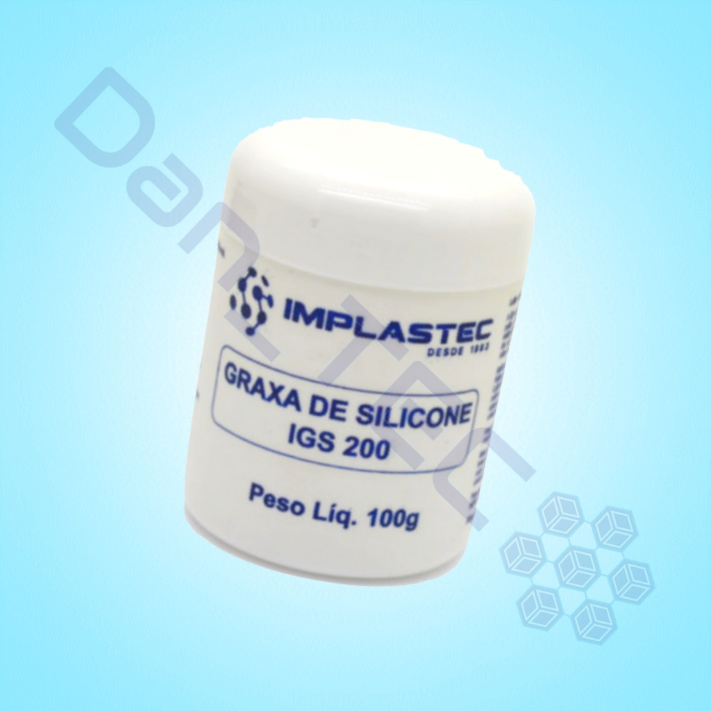 Kit 5 Graxa Branca de Silicone Lubrificante Dielétrica Pote 100g ...