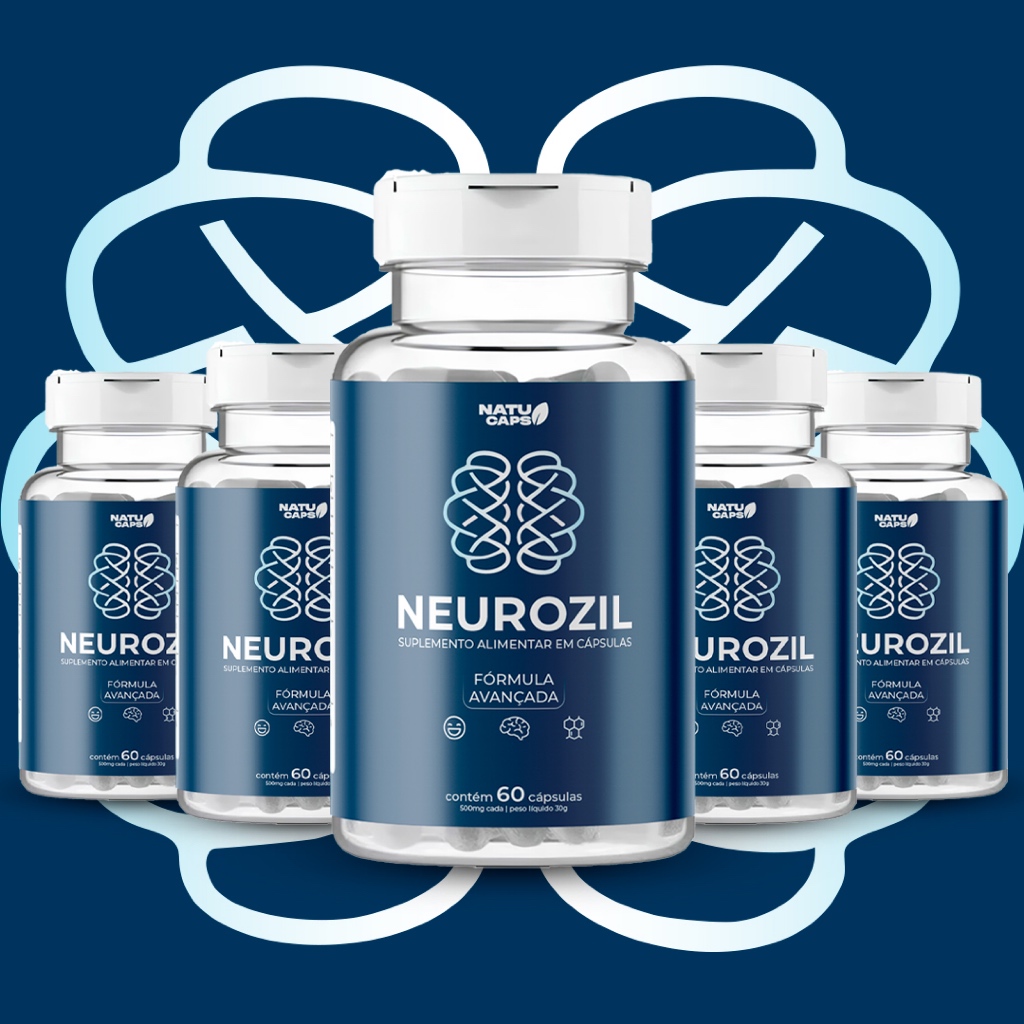 Leve 5 Potes de Neurozil 300 cápsulas - Melhore sua memória - Envio ...