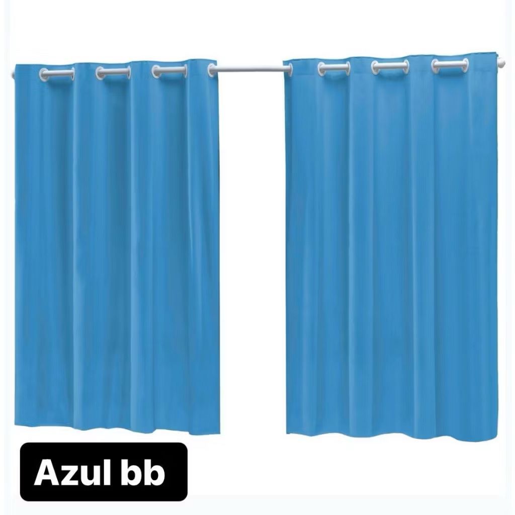 Cortina Blackout Azul BB (EM PVC) corta 100 % a luz 2,80 m x 2,30 m ...