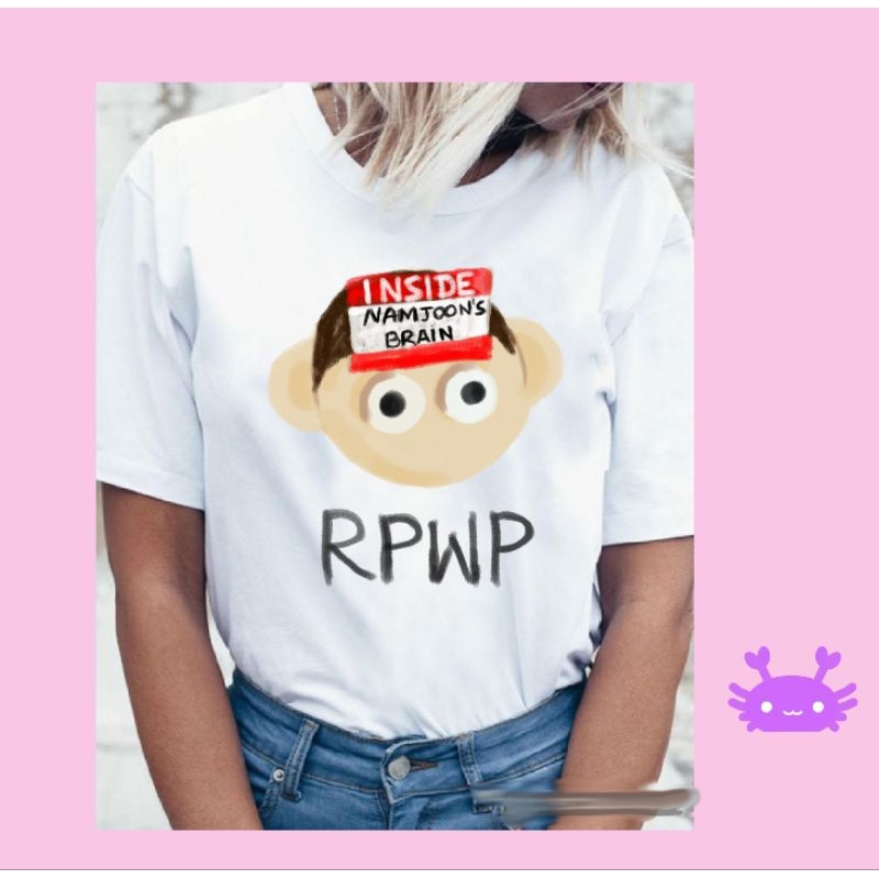 camiseta blusa branca bts namjoon rm rpwp right place wrong person lost ...