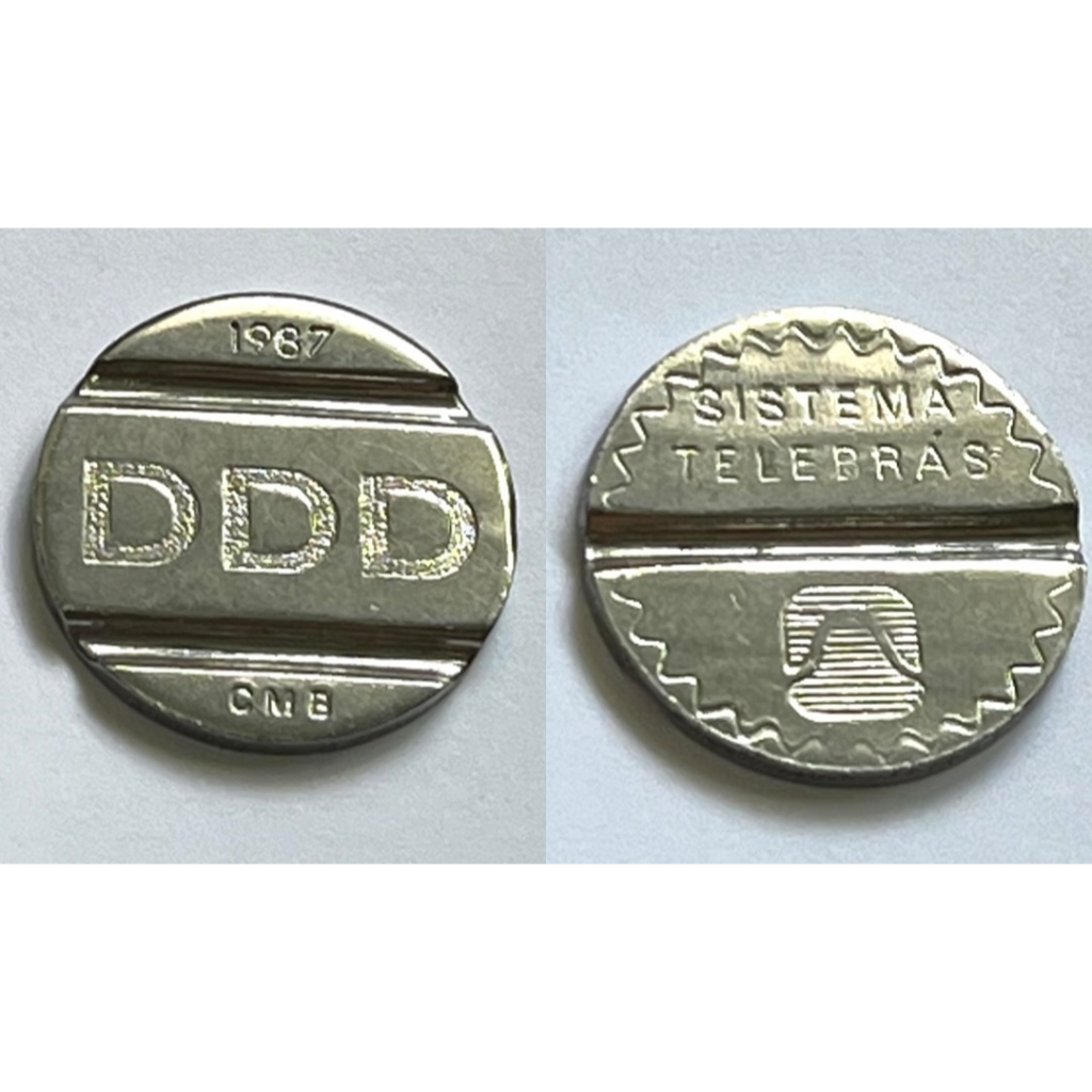 Ficha Telefônica Antiga DDD do Sistema Telebrás. Item de Coleção ...