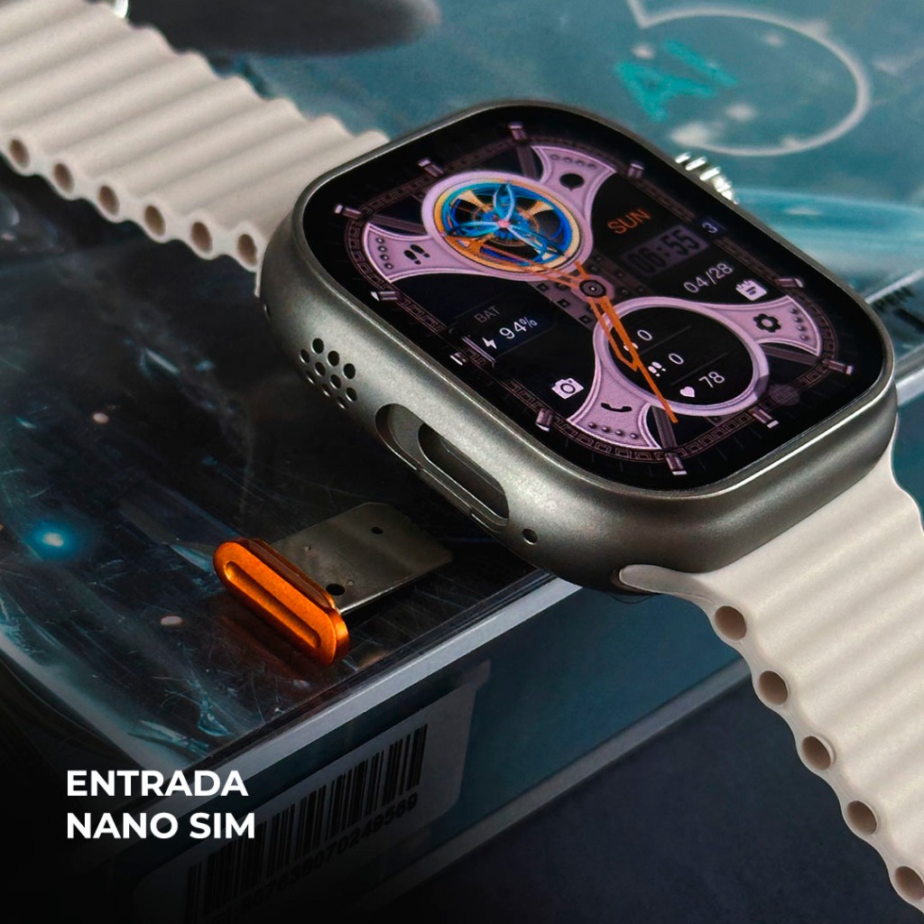 Smartwatch Ultra AI 3 Relogio Inteligente 5G 4G Entrada Para Chip NFC ...
