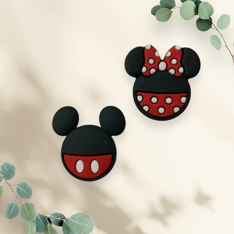 4 Unid. Kit Pin Crocs Jibbitz Fofo Mickey Minnie Short | Shopee Brasil