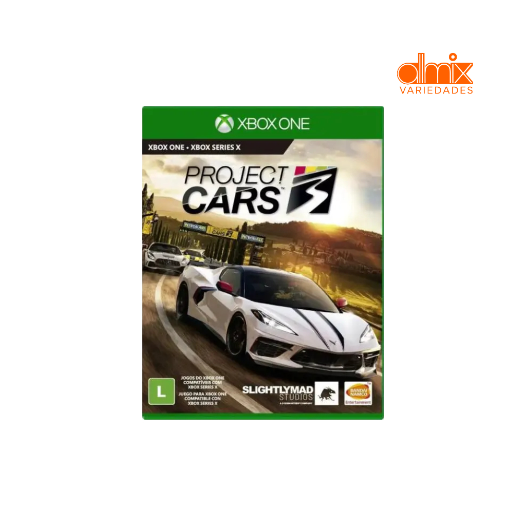 Jogo Project Cars 3 Xbox One Xbox Series X Midia Fisica Lacrado Shopee Brasil