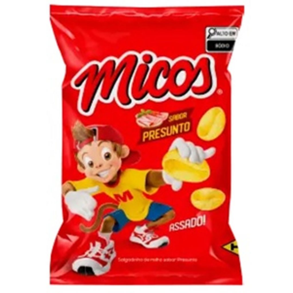 Kit C/6 Salgadinho Assado de Milho Presunto 41g Micos | Shopee Brasil