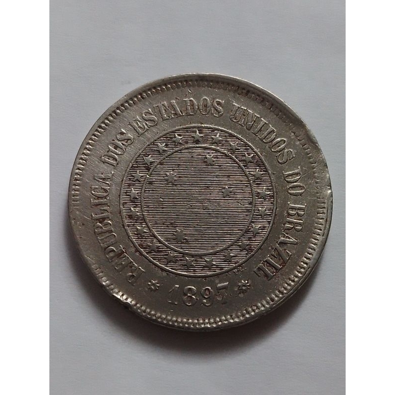 Moeda 100 Réis República ano 1897 Mbc lote 4325 | Shopee Brasil