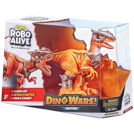 Brinquedo Dinossauro Dino Wars Raptor Robo Alive Candide | Shopee Brasil