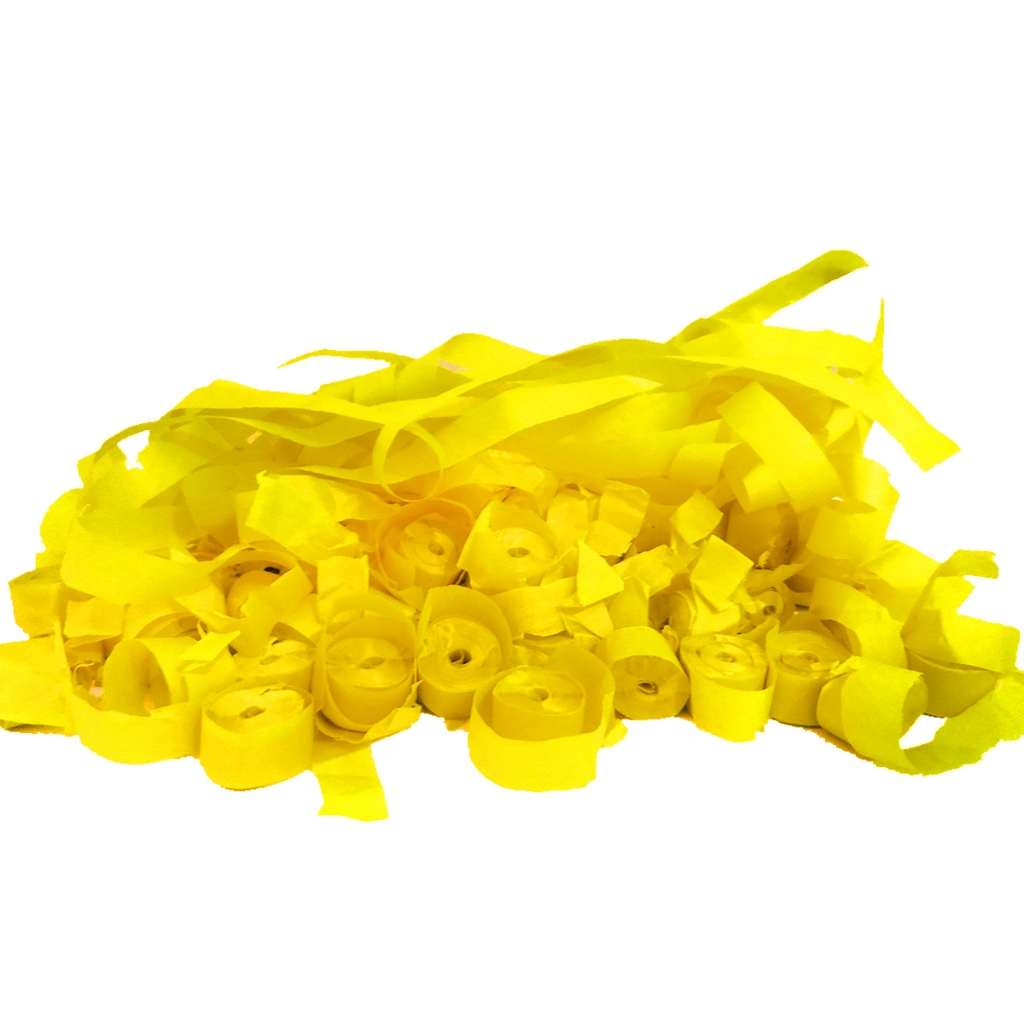 Papel Serpentina Seda Amarelo - Sky Paper - 1kg | Shopee Brasil