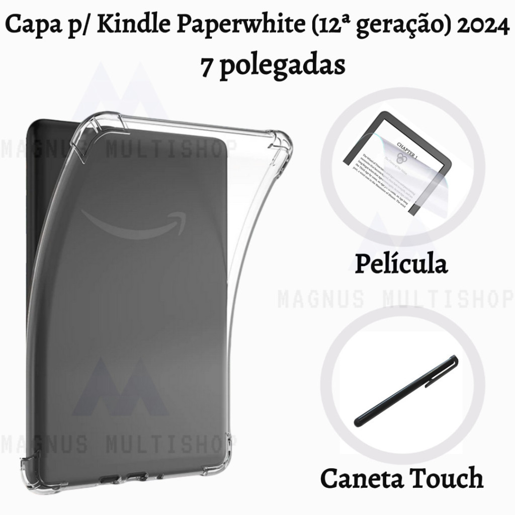 Capa Kindle Paperwhite 7'' Silicone 12 Geração 2024 | Shopee Brasil