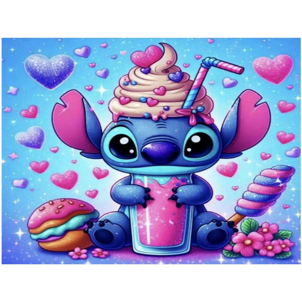 Painel em Lona Festa - Stitch Modelos | Shopee Brasil