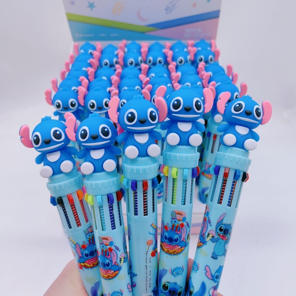 kit Caneta stitch 10 cores Stitch ou Angel caneta colorida ...