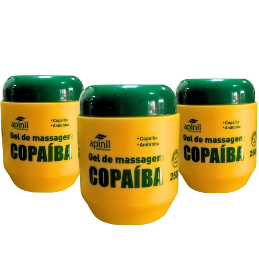 Kit 3 Gel Massageador Copaíba Apinil | Shopee Brasil