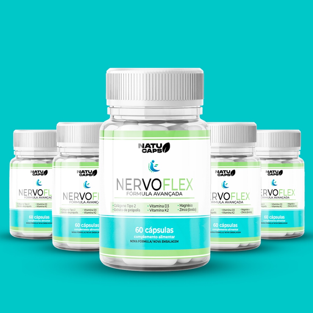 Pague 4 Leve 5 NervoFlex 300 Cápsulas - Ciclo Completo - Envio Imediato ...