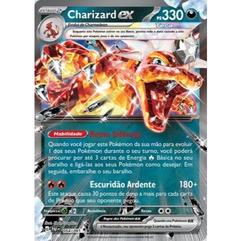 Charizard EX (PAF 054/191) ou (OBF 125/197) - Ultra Rara BRILHANTE ...
