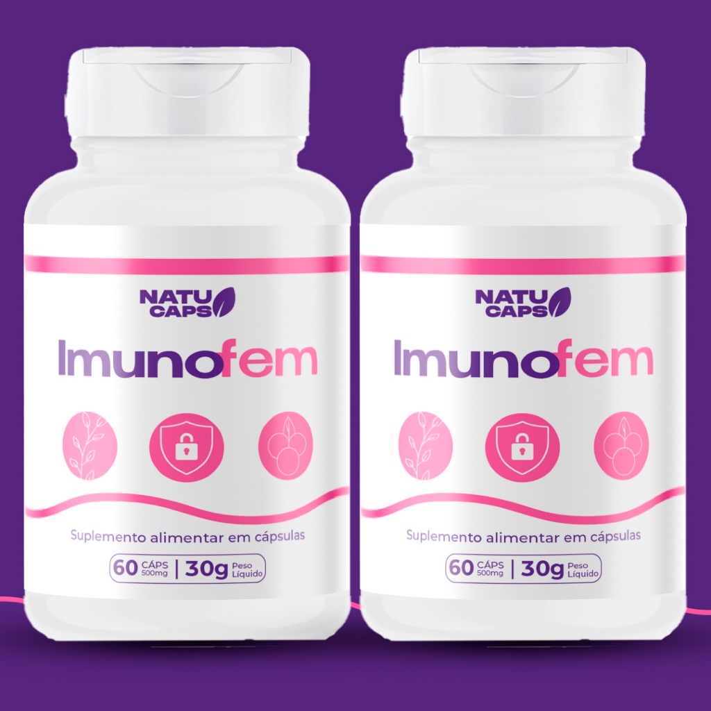 2 Imunofem - 120 Cápsulas - Liberte-se da Candidíase com Nossa Fórmula ...