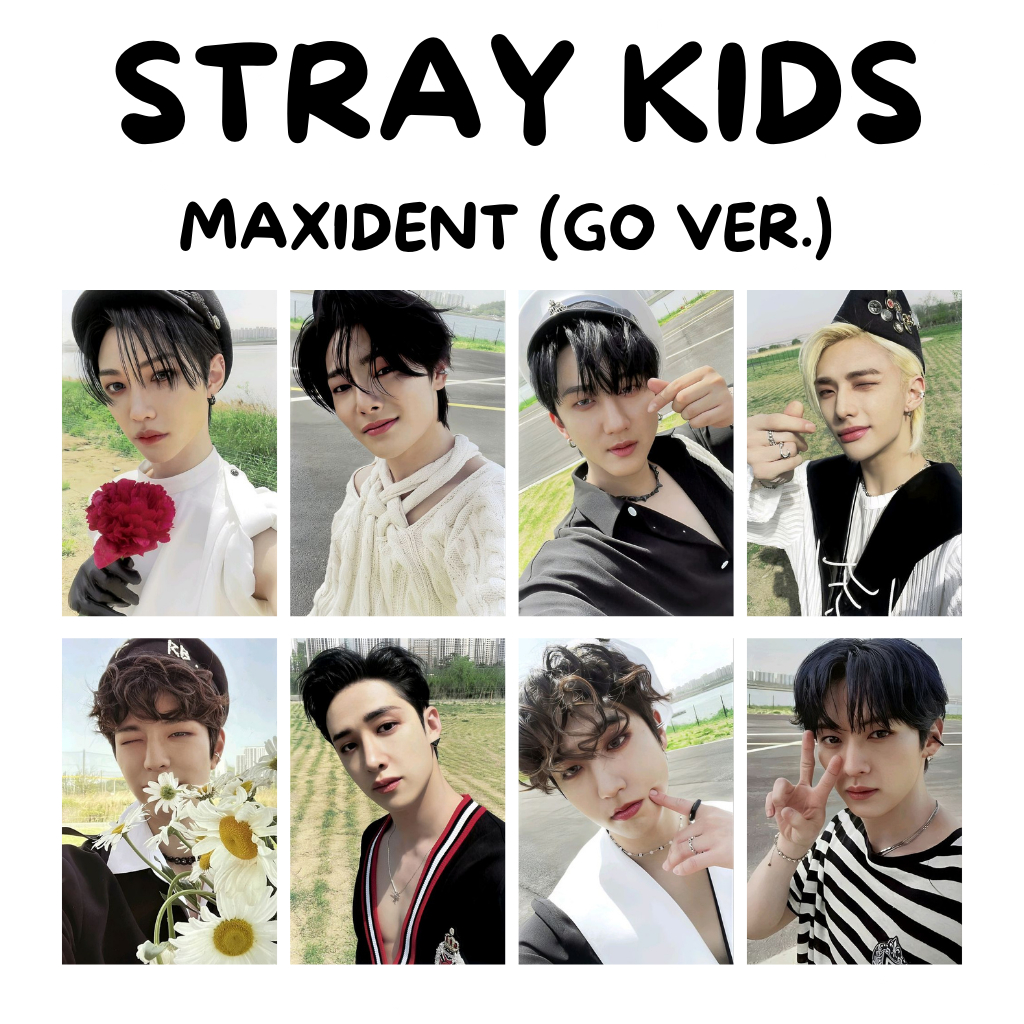 PHOTOCARDS STRAY KIDS MAXIDENT (GO VER.) FANMADE | Shopee Brasil