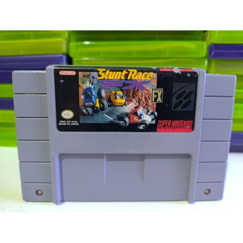 Stunt Race Snes Super Nintendo 100% Original | Shopee Brasil