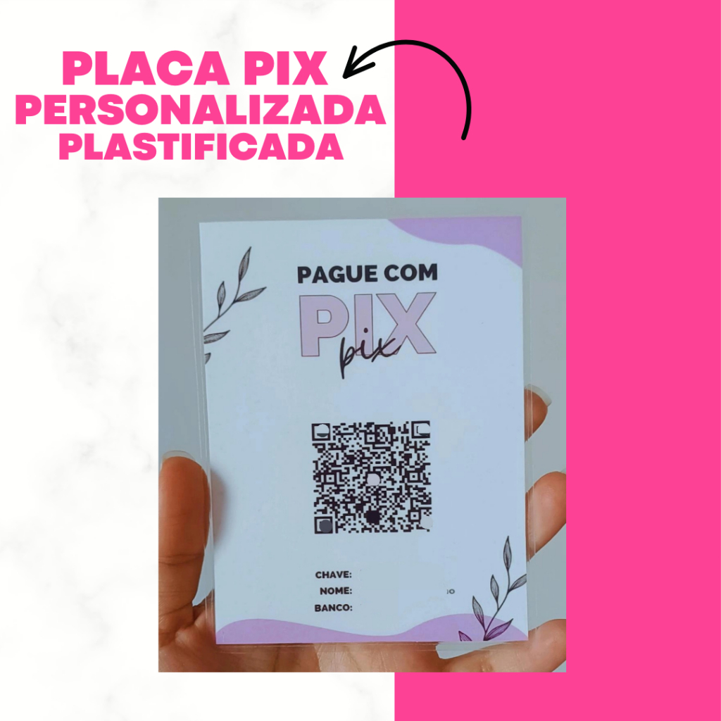 Placa Pix Personalizada Plastificada | Shopee Brasil Placa Pix Personalizada Plastificada | Shopee Brasil