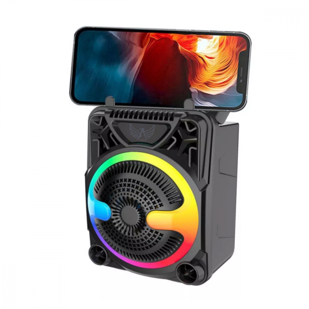 Caixa De Som Bluetooth LED RGB Usb Cartão TF Alta Qualidade 8W Entrada ...