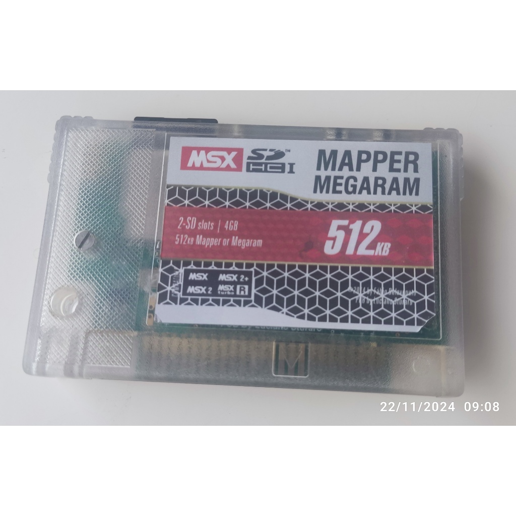 Cartucho Msx Sd Mapper Megaram 512k + Sd4gb Msx1 Msx2 Turbo | Shopee Brasil