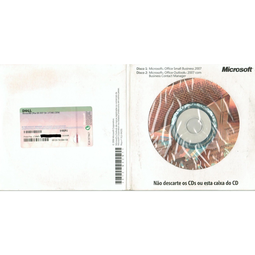 KIT com 10 Microsoft Office Small Business 2007 + Microsoft Office ...