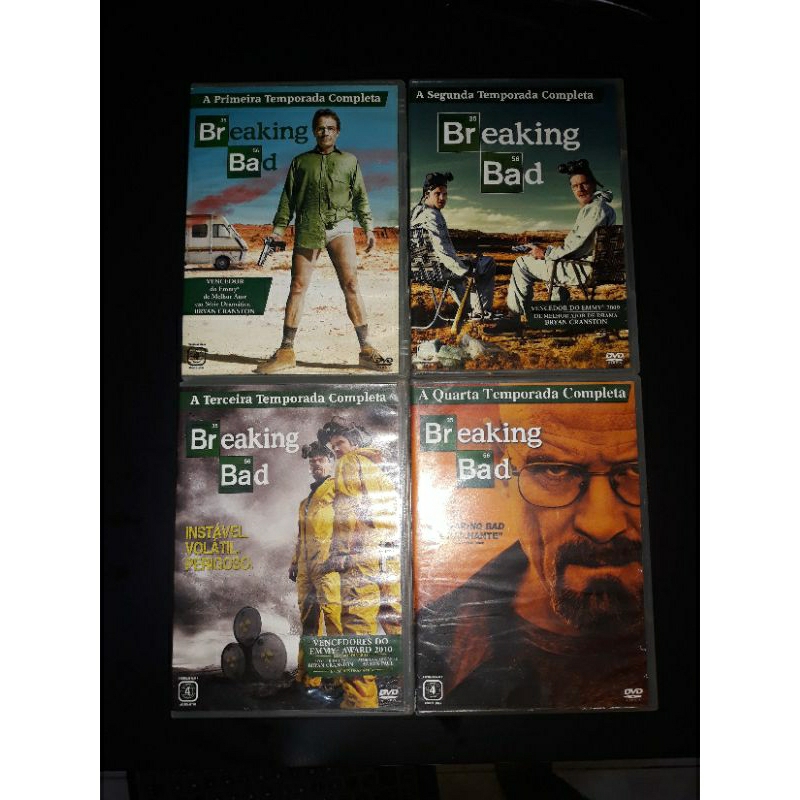 Combo DVD's Breaking Bad - Temporadas 1 a 4 (Legendado) | Shopee Brasil
