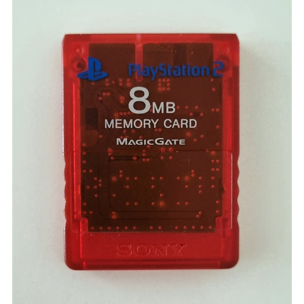 Memory Card Original de PS2 Crimson Red | Shopee Brasil