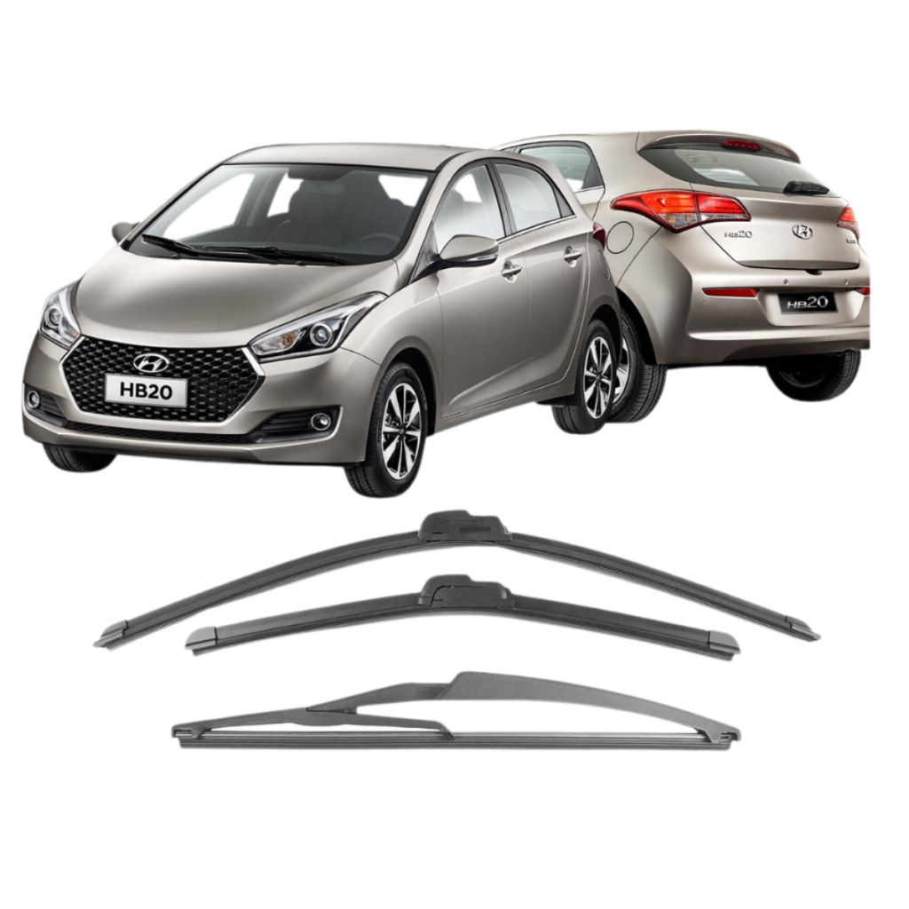 Kit 3 Palhetas HB20 X S 2012 2013 2014 2015 2016 2017 2018 2019 ...