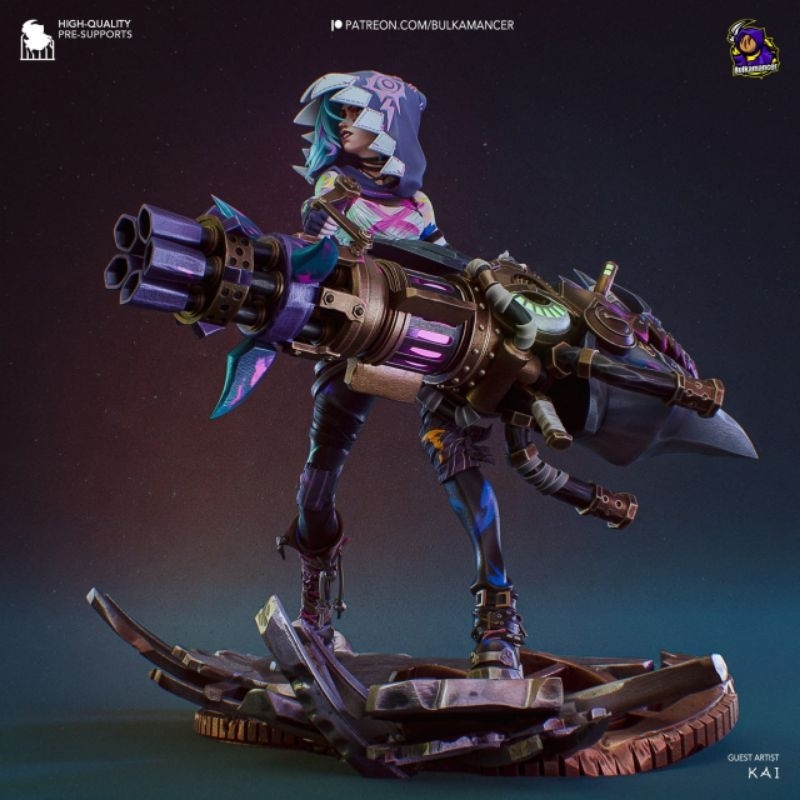 Jinx arcane league of legend Action figure colecionável anúncio V2 ...