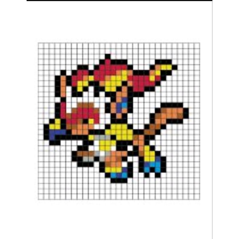 Chaveiro/ Ímã/ Broche Infernape - Pokémon - Pixel Art/ Pixel Arte ...