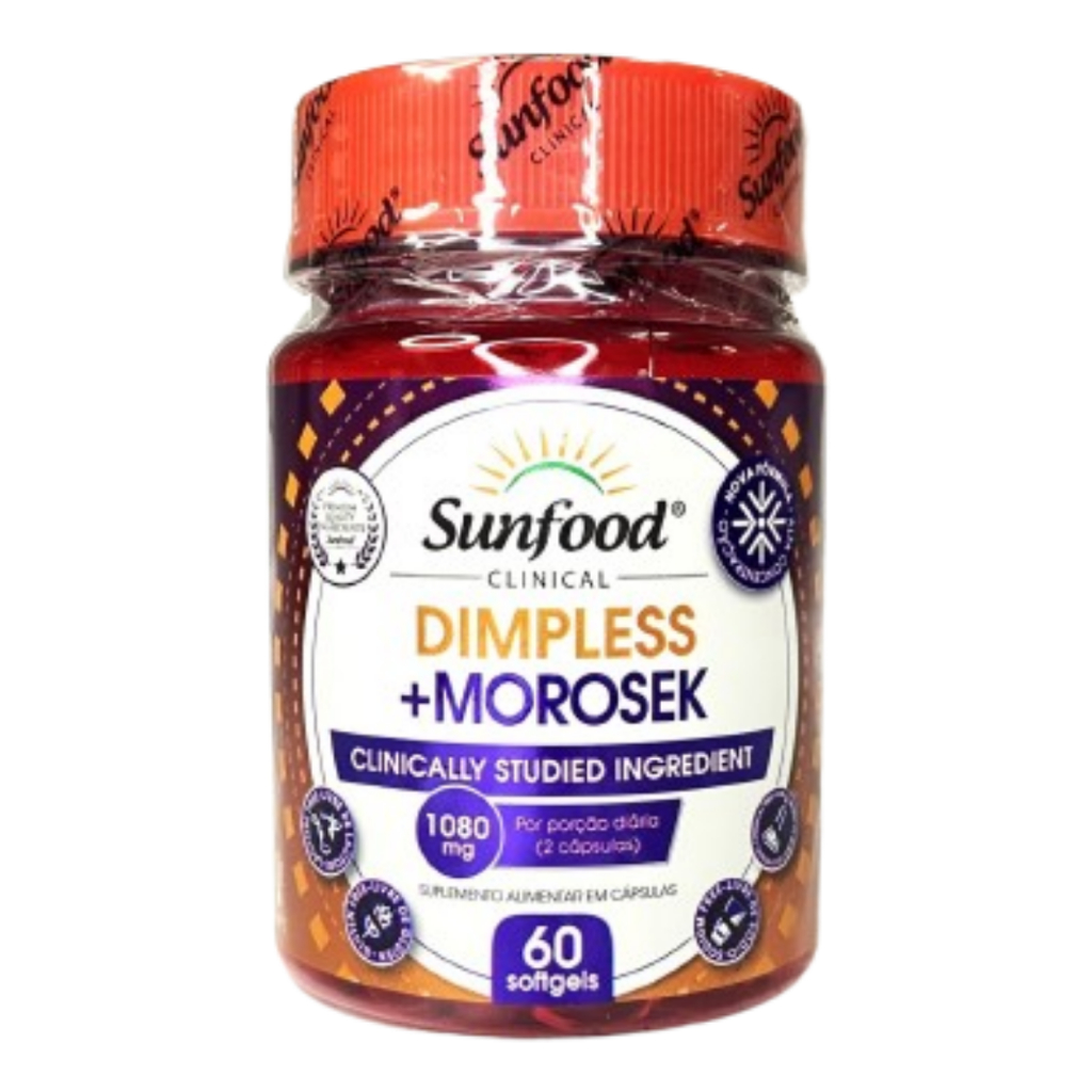 DIMPLESS + MOROSEK 1080 MG 60 CAPSULAS SUNFOOD | Shopee Brasil
