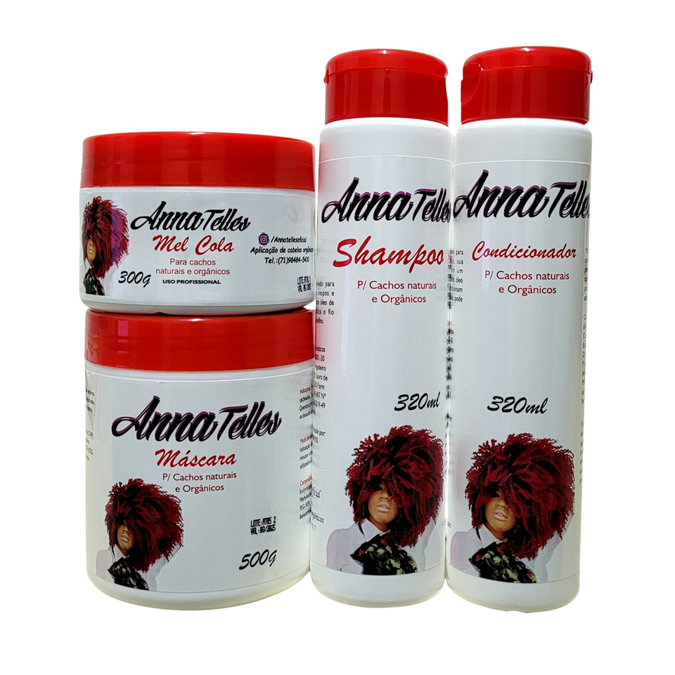 Anna Telles Kit Completo Para Cabelos Crespos a Pronta Entrega | Shopee ...