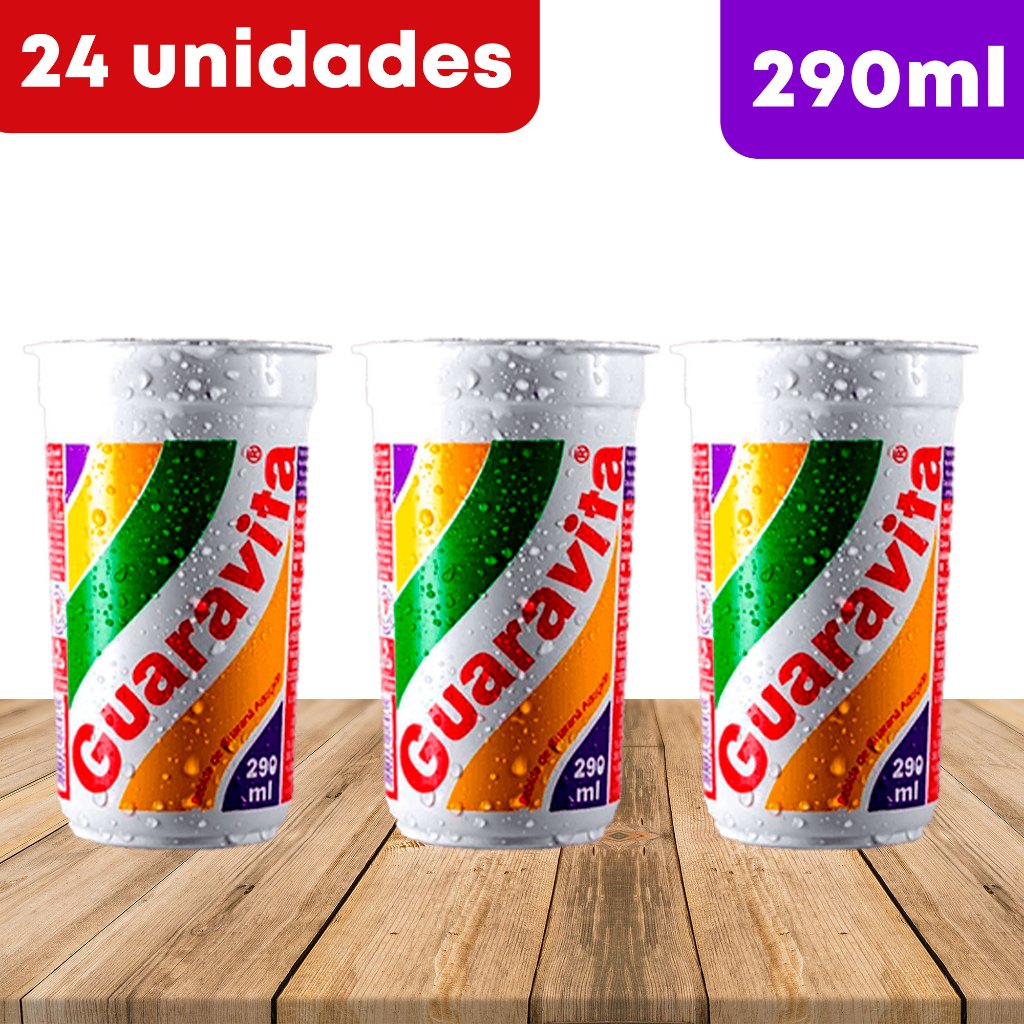 Bebida Guaravita Caixa Com 24 Copos 290ml Caixa Fechada | Shopee Brasil