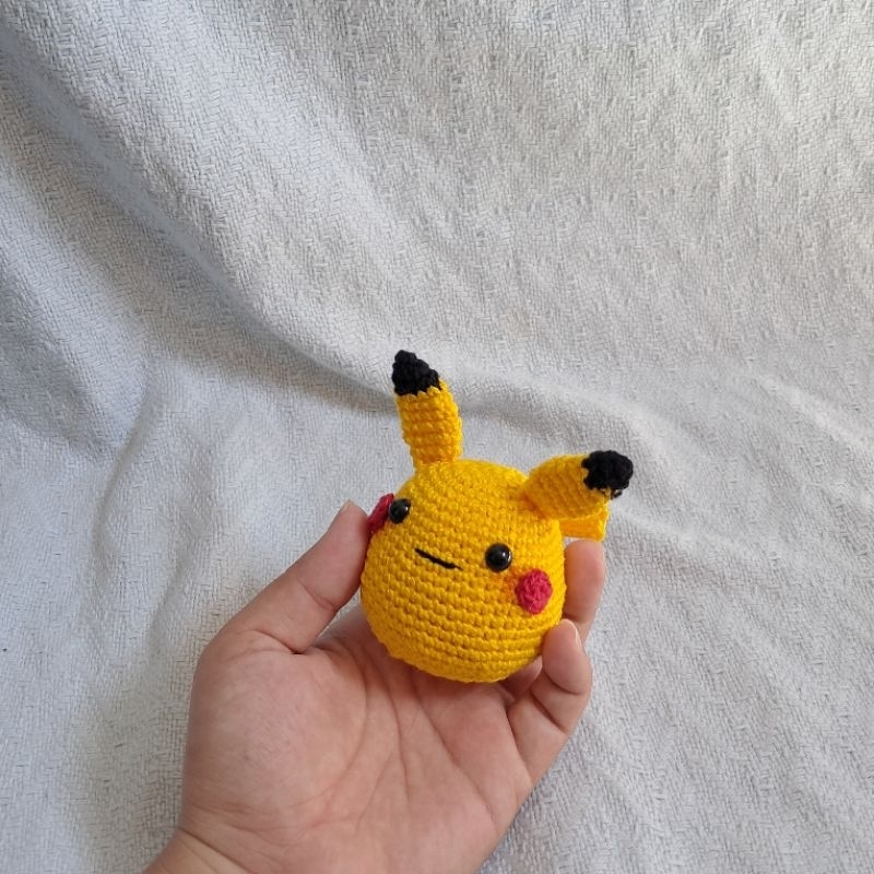 Pikachu fofo, pokemon de croche, amigurumi | Shopee Brasil