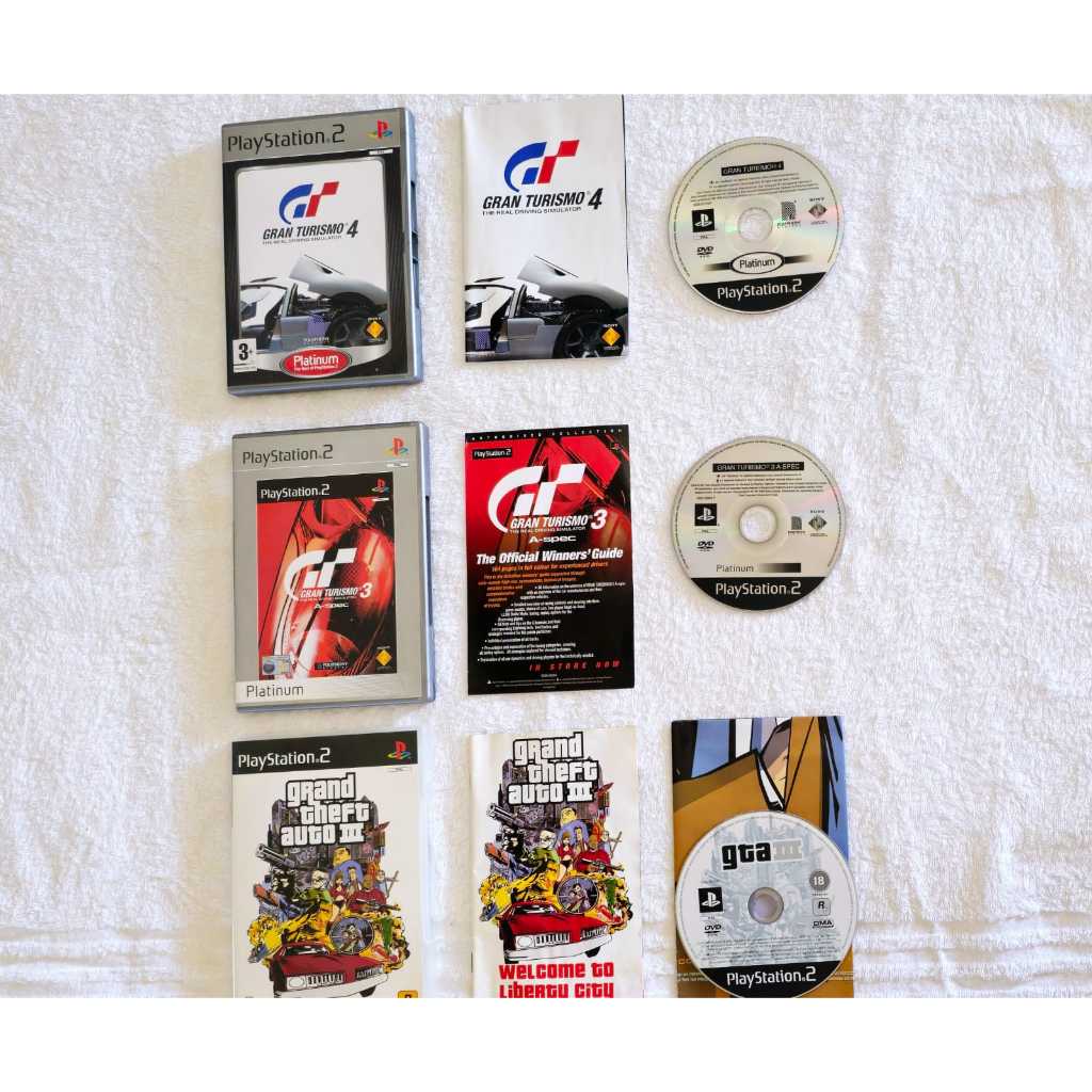 Playstation 2 Gran Turismo + GTA Combo | Shopee Brasil