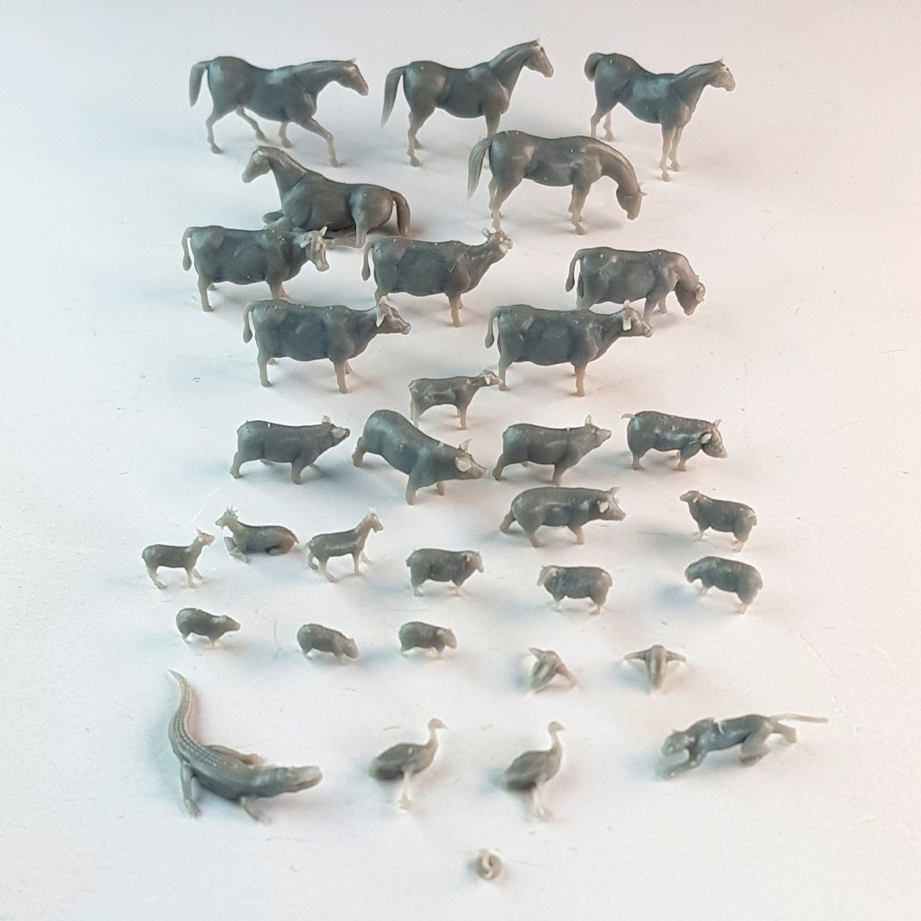 Ferreomodelismo padrão Frateschi Escala HO 1:87 - ANIMAIS pacote ...