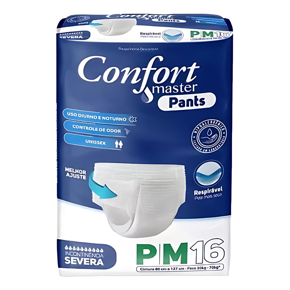 Roupa Íntima Confort Master Pants Com 16 - M/G, G/XG - Incontinência ...